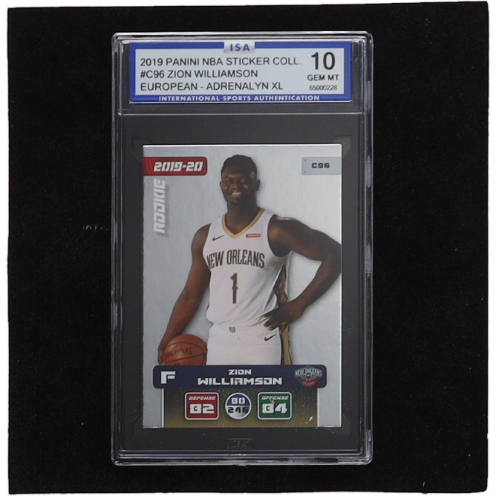 Zion Williamson 2019-20 Adrenalyn XL NBA Logo Back #C96 ’19-’20 Rookies ...