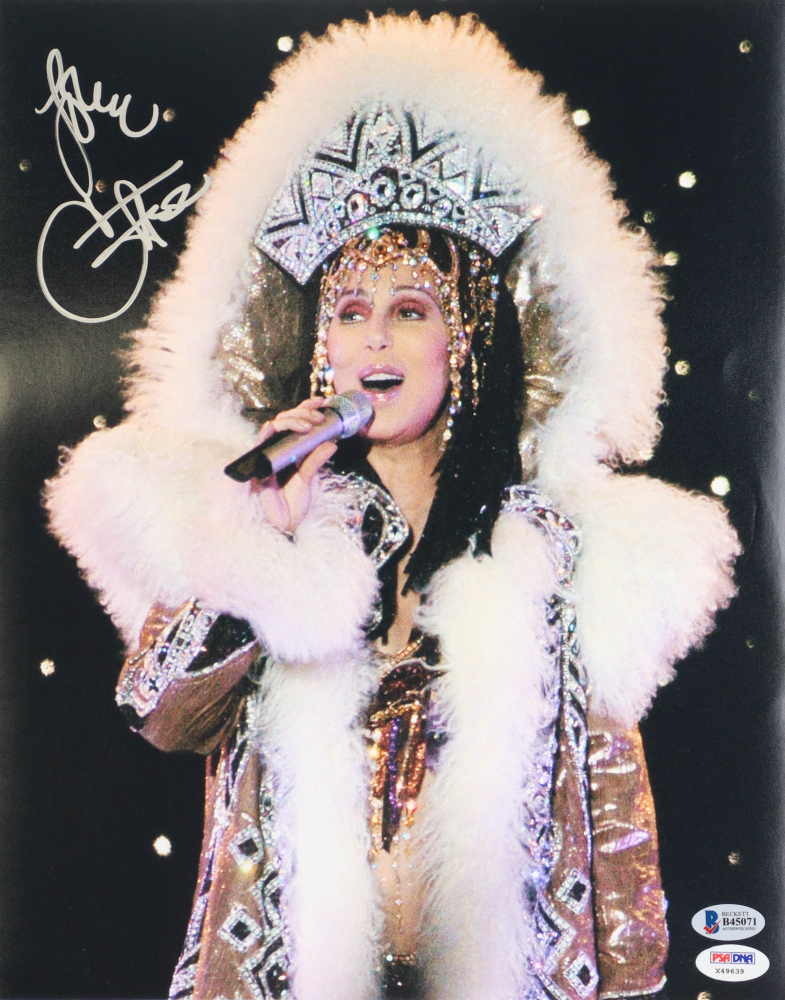 Cher Signed 11x14 Photo Inscribed "Love" (Beckett & PSA) | Pristine Auction