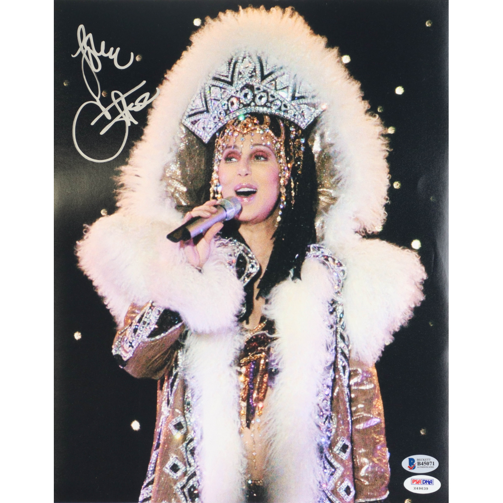 Cher Signed 11x14 Photo Inscribed "Love" (Beckett & PSA) | Pristine Auction