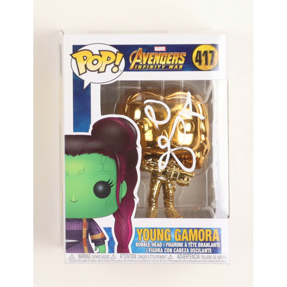 Zoe Saldana Signed "Avengers: Infinity War" #417 Young Gamora Funko Pop ...