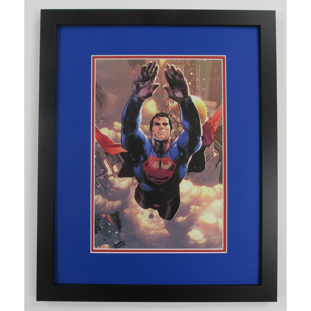 Superman DC Comics Custom Framed Print Display | Pristine Auction