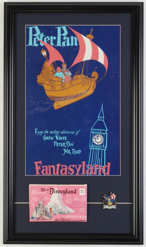 Disneyland's Fantasyland "Peter Pan" Custom Framed Print Display With ...