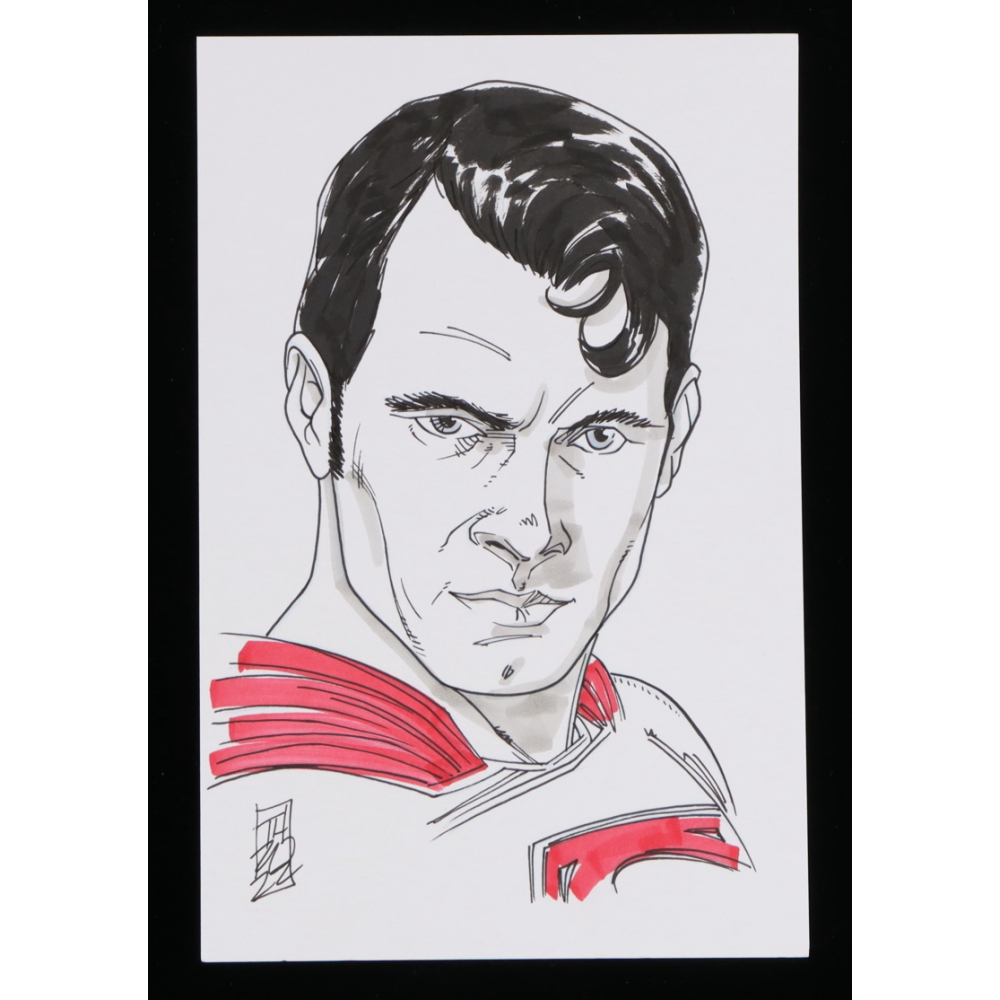 Tom Hodges - Superman - "Man of Steel" Signed ORIGINAL 5.5" x 8.5 ...