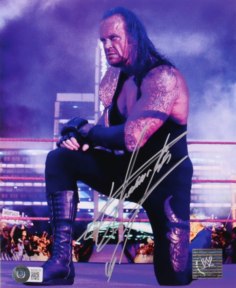 The Undertaker Signed WWE 8x10 Photo (Beckett) | Pristine Auction