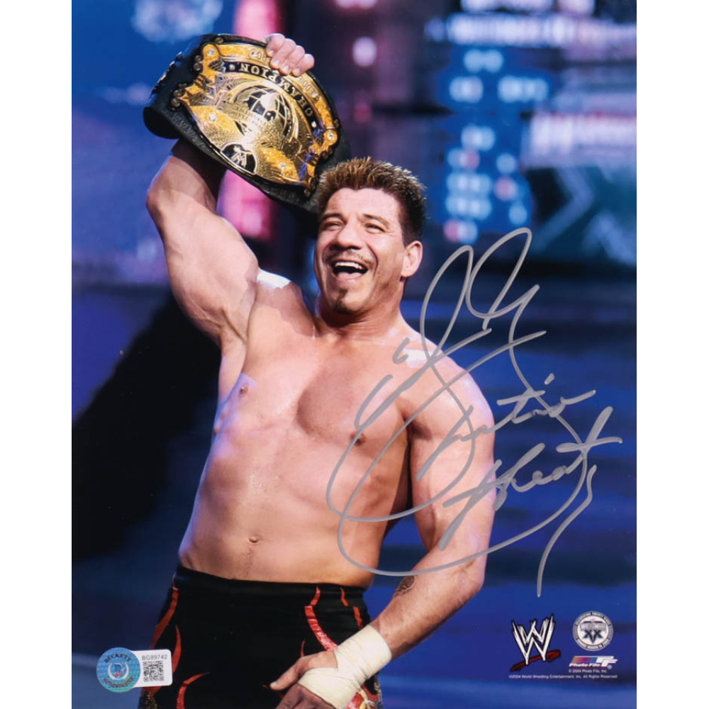 Eddie Guerrero Signed WWE 8x10 Photo Inscribed "Latino Heat" (Beckett ...