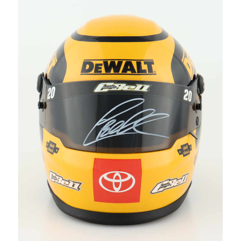 Christopher Bell Signed NASCAR #20 Dewalt 1:2 Scale Mini Helmet (PA ...