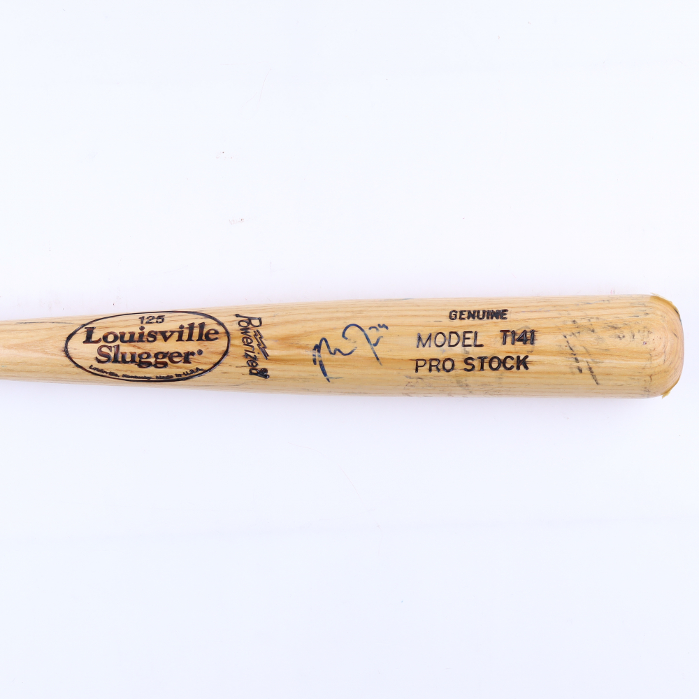 Mike Trout Signed Louisville Slugger Pro Stock Baseball Bat (Beckett ...