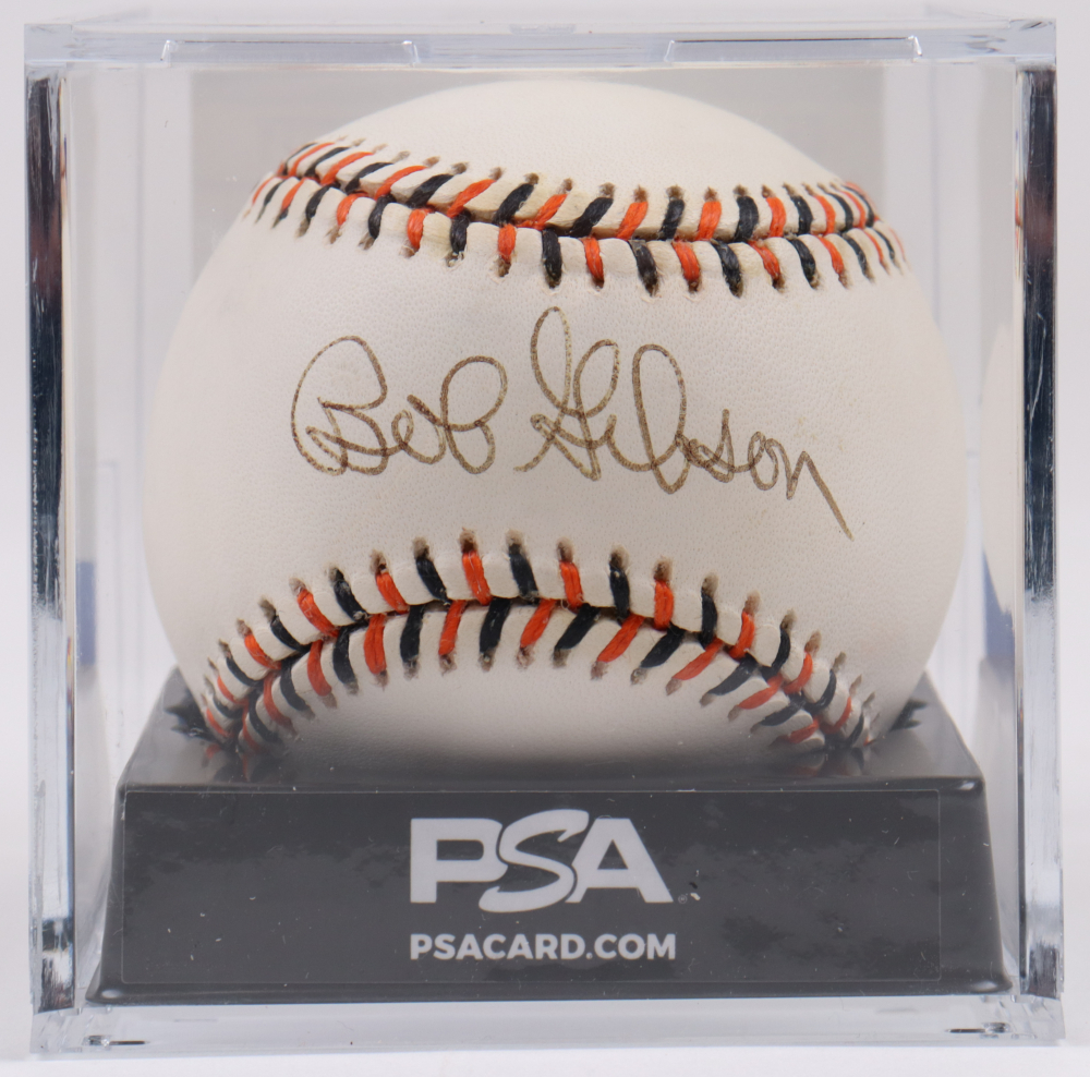 Bob Gibson Signed 1993 All-Star Game Baseball with Display Case (PSA ...
