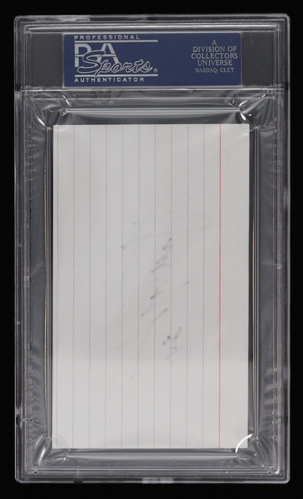 Walter Payton Signed Index Card (PSA) | Pristine Auction