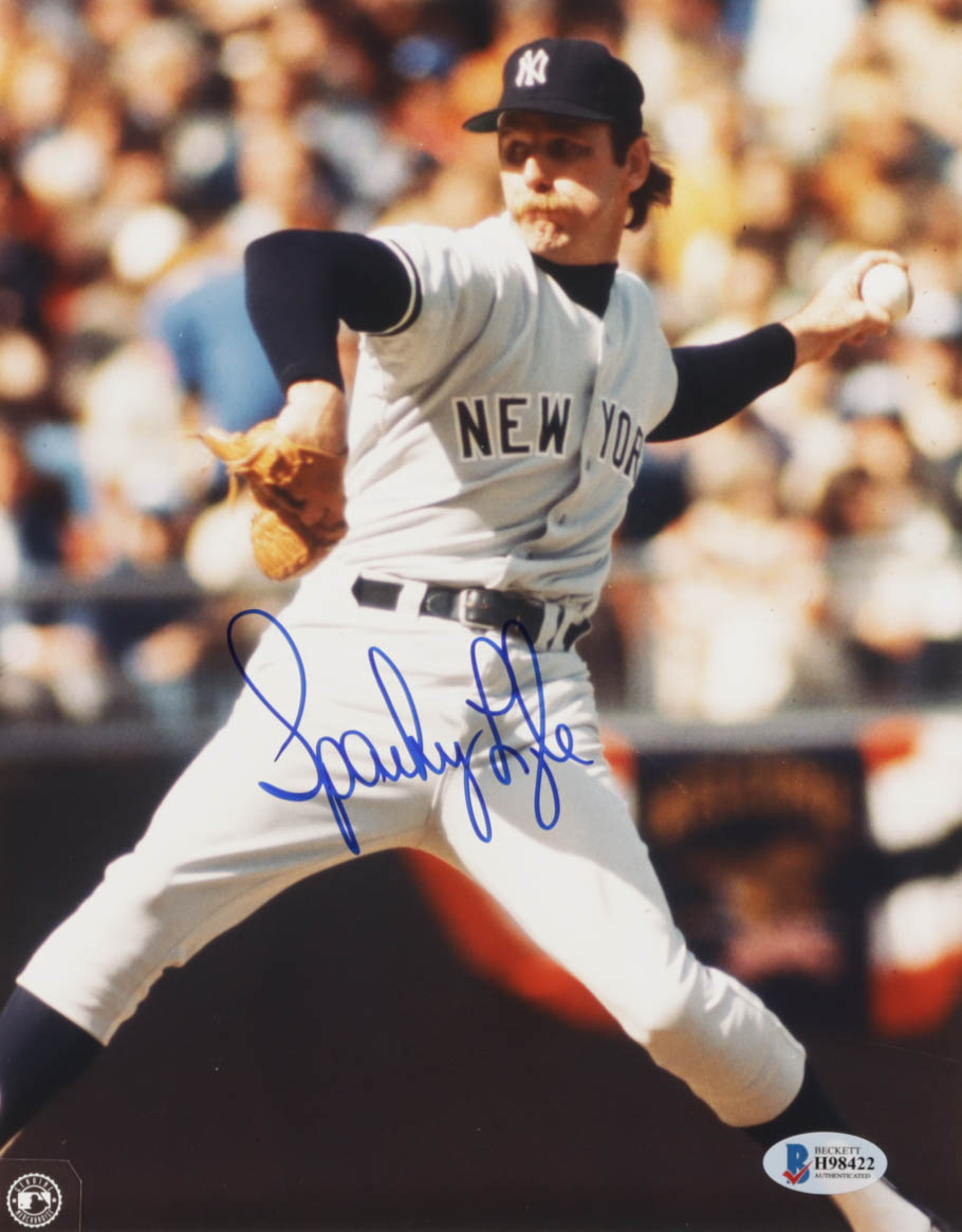 Sparky Lyle Signed Yankees 8x10 Photo (Beckett) | Pristine Auction