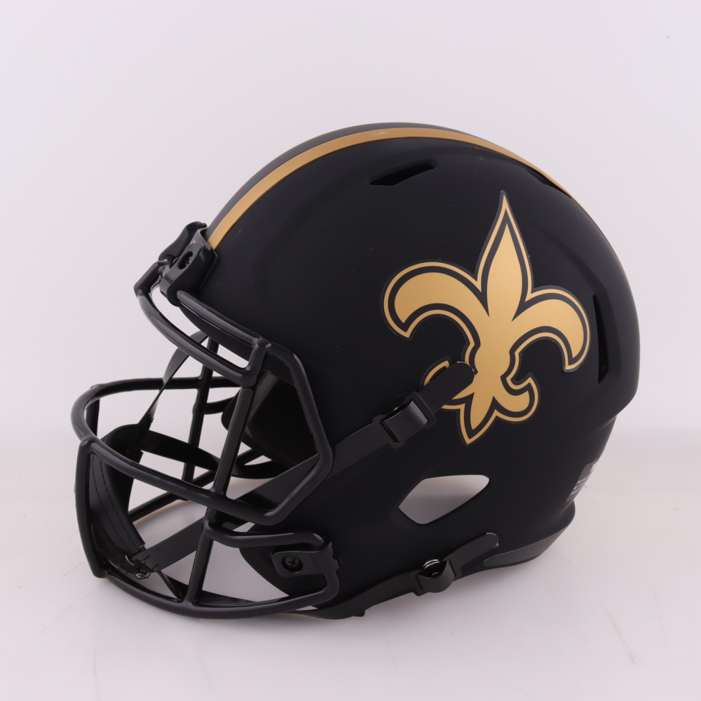 Chris Olave Signed Saints Full-Size Eclipse Alternate Speed Helmet ...