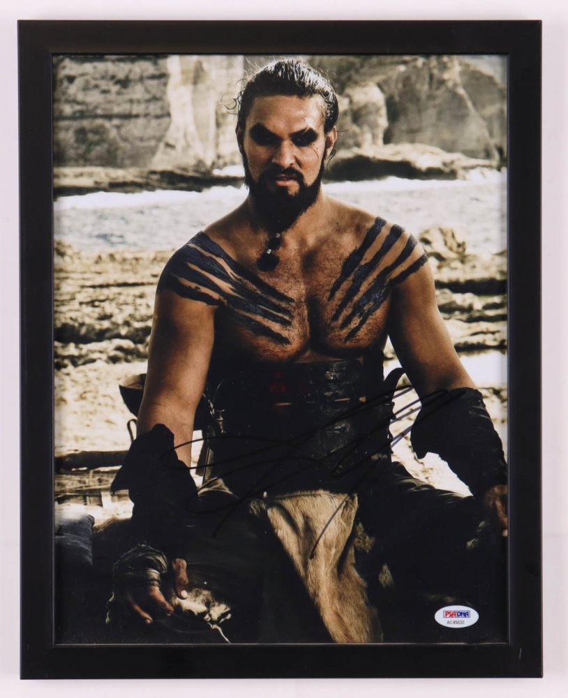 Jason Momoa Signed "Game of Thrones" Custom Framed Photo Display ...