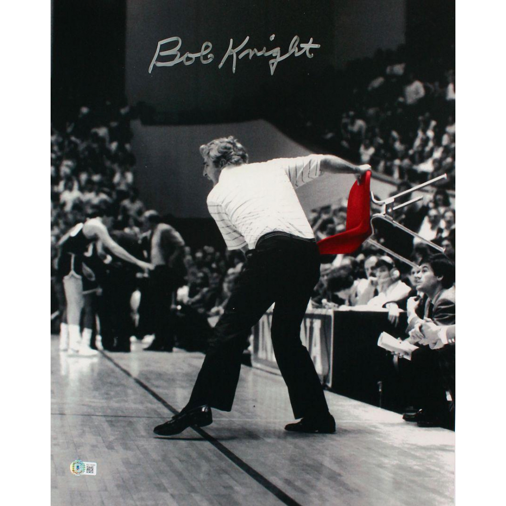 Bob Knight Signed Indiana Hoosiers 16x20 Photo (Beckett) | Pristine Auction