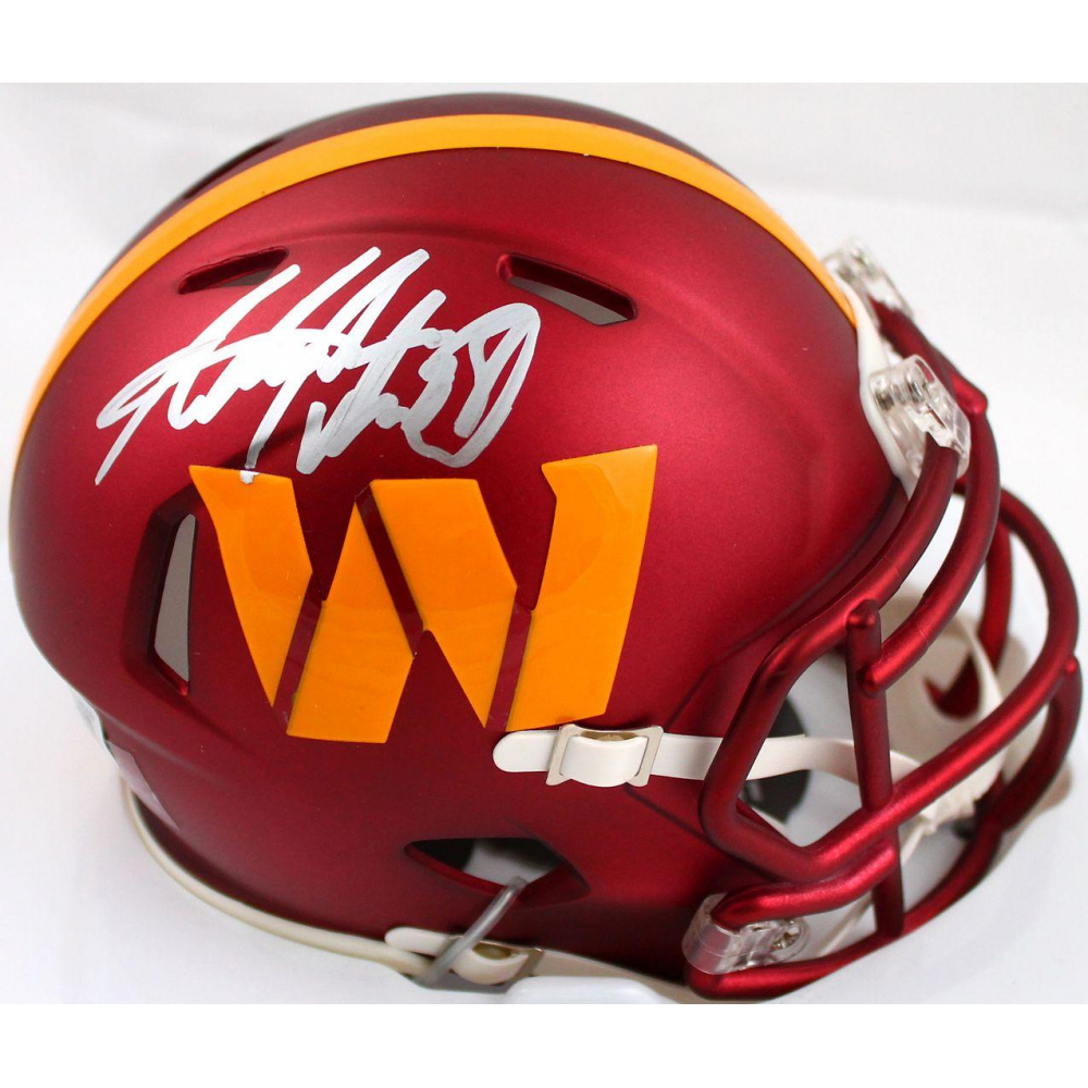 Adrian Peterson Signed Commanders Speed Mini Helmet (Beckett) | Pristine Auction