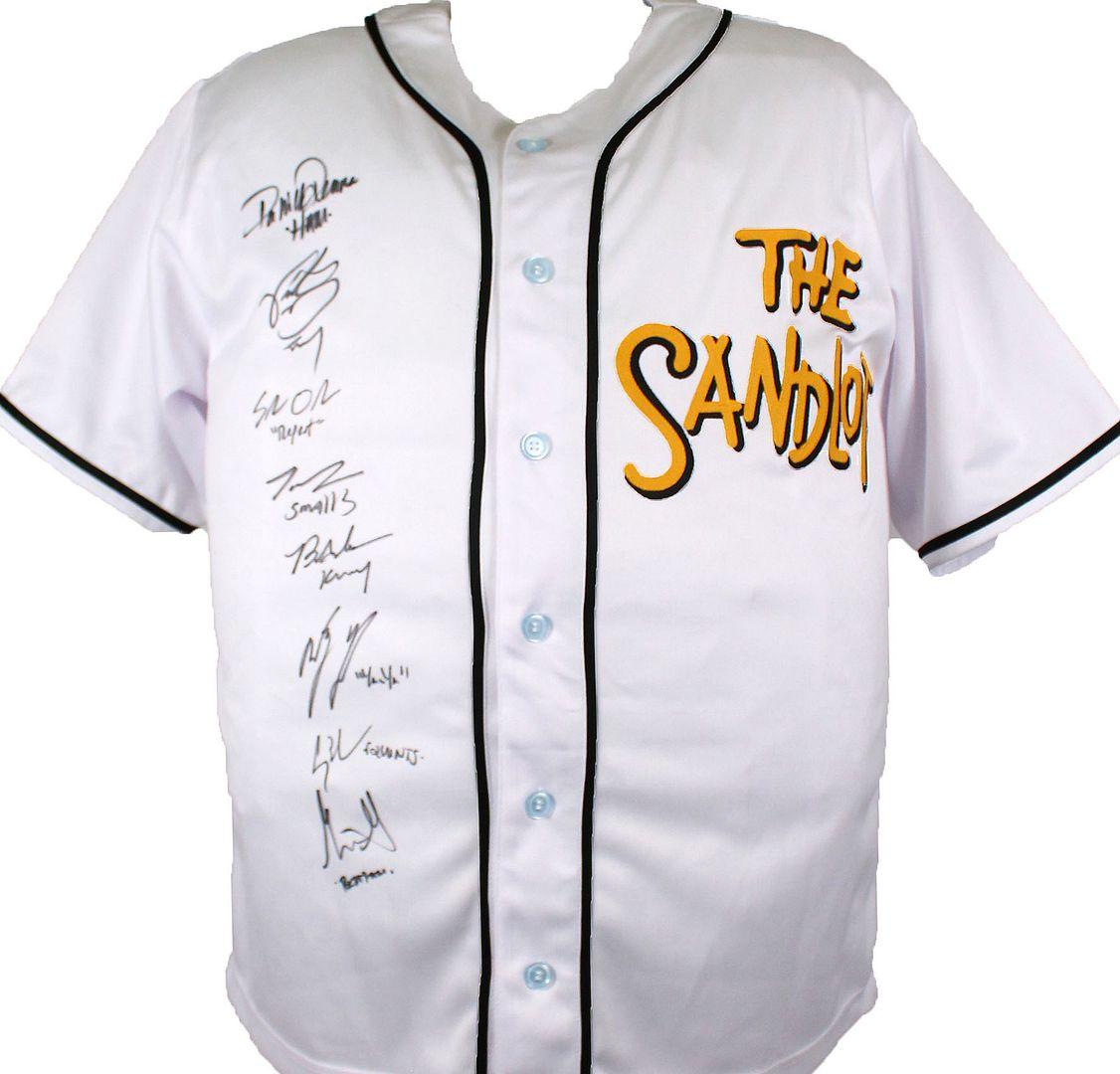 "The Sandlot" Jersey Cast-Signed By (8) With Tom Guiry, Chauncey ...