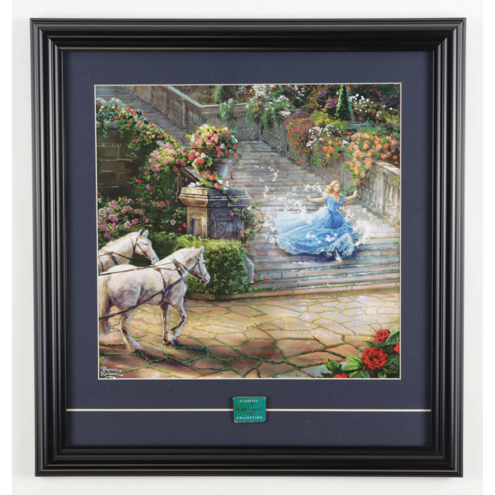 Thomas Kinkade Walt Disney's "Cinderella's Castle" Custom Framed Print ...