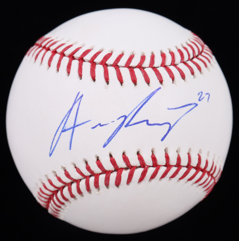 Austin Riley Signed OML Baseball (MLB) | Pristine Auction