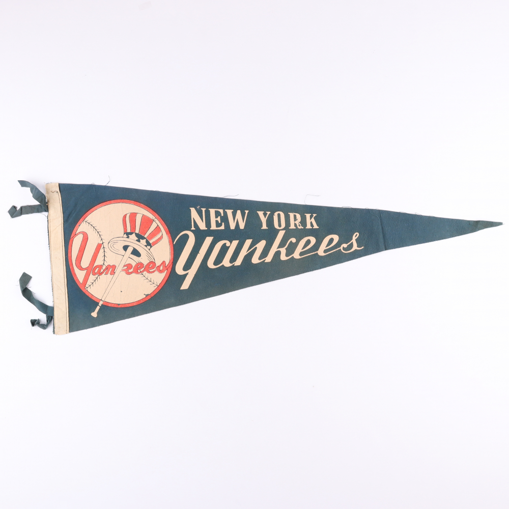 Vintage 1950's Yankees Pennant | Pristine Auction