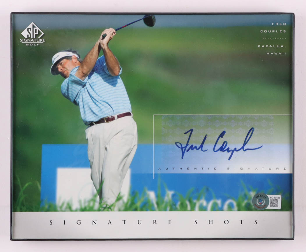 Custom Framed Fred Couples 2004 SP Signature Shots 8 x 10 #FC (Beckett ...
