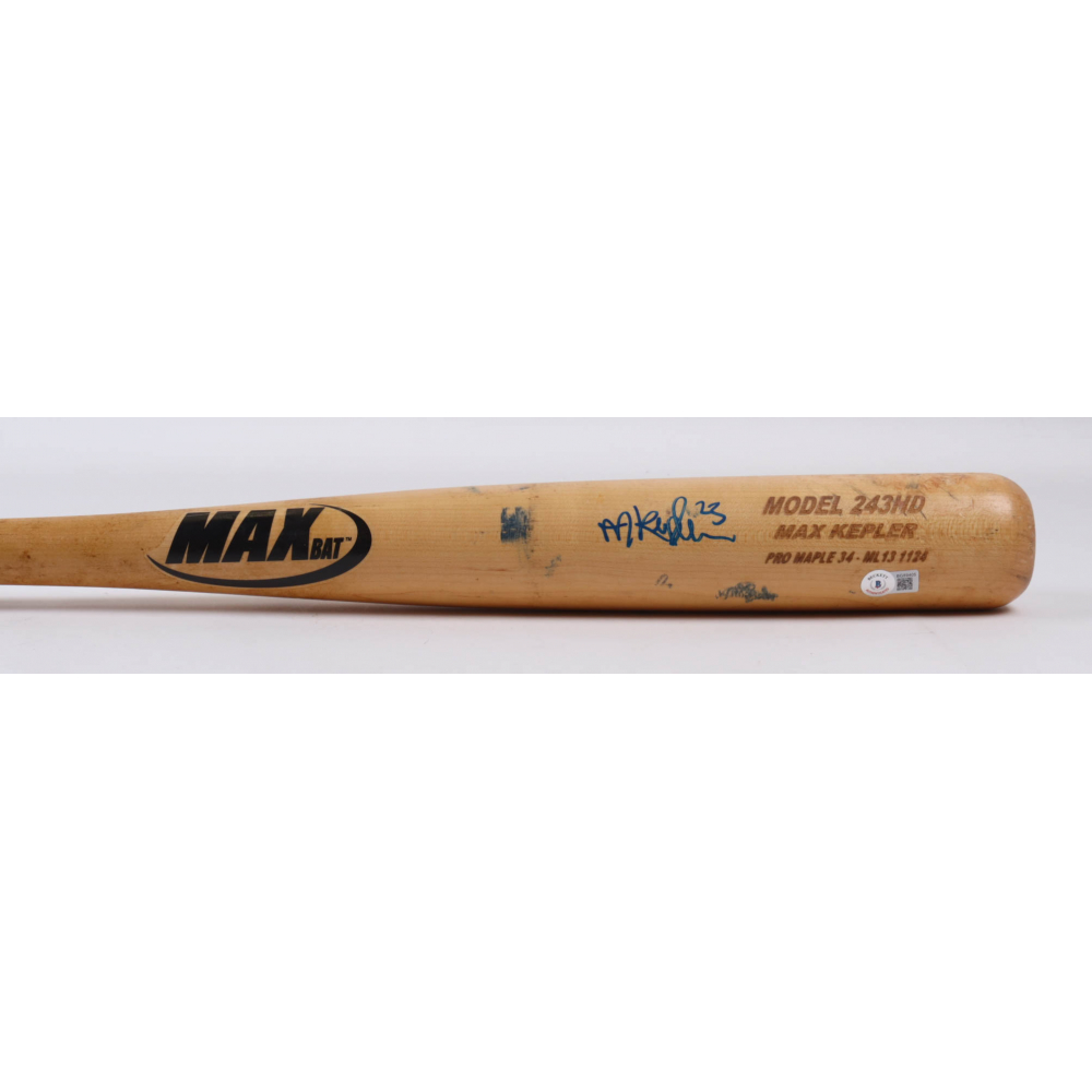 Max Kepler Signed Max Model 243HD Baseball Bat (Beckett) | Pristine Auction