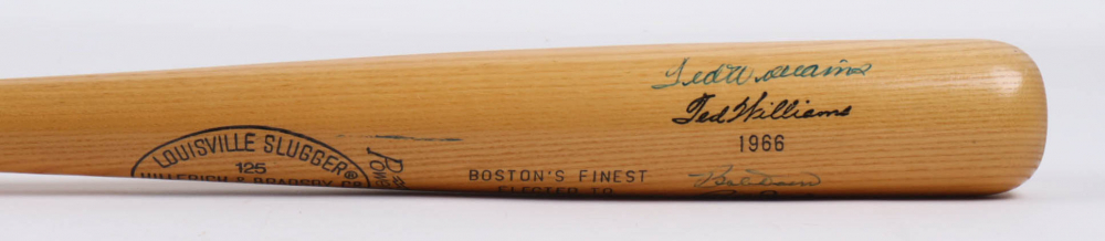 Ted Williams, Bobby Doerr & Carl Yastrzemski Signed Louisville Slugger ...
