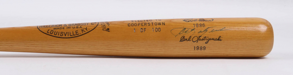 Ted Williams, Bobby Doerr & Carl Yastrzemski Signed Louisville Slugger ...