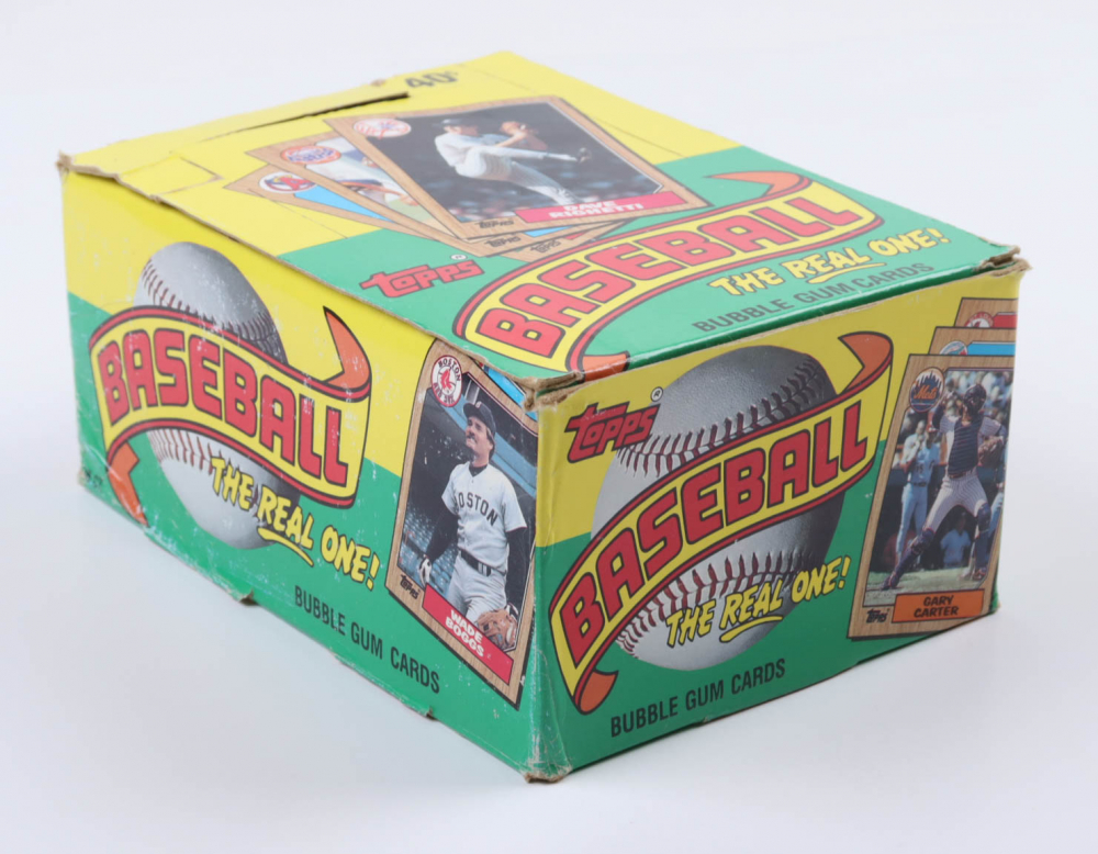 1987 Topps "The Real One" Bubble Gum Baseball Cards Box with (36) Packs ...