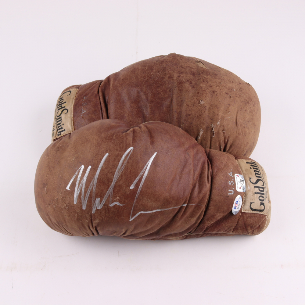 Mike Tyson Signed Vintage Goldsmith Boxing Glove Set (Tyson & PSA ...