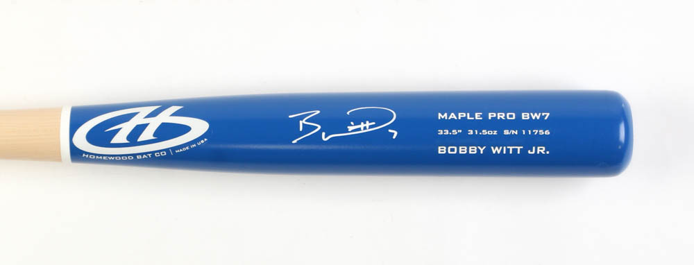 Bobby Witt Jr. Signed Homewood Bat Co. Player Model Baseball Bat (Beckett) | Pristine Auction