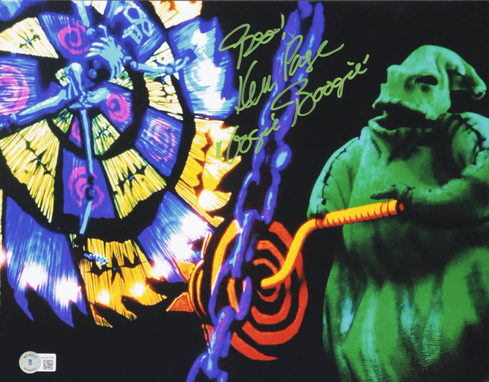 Ken Page Signed "The Nightmare Before Christmas" 11x14 Photo Inscribed ...