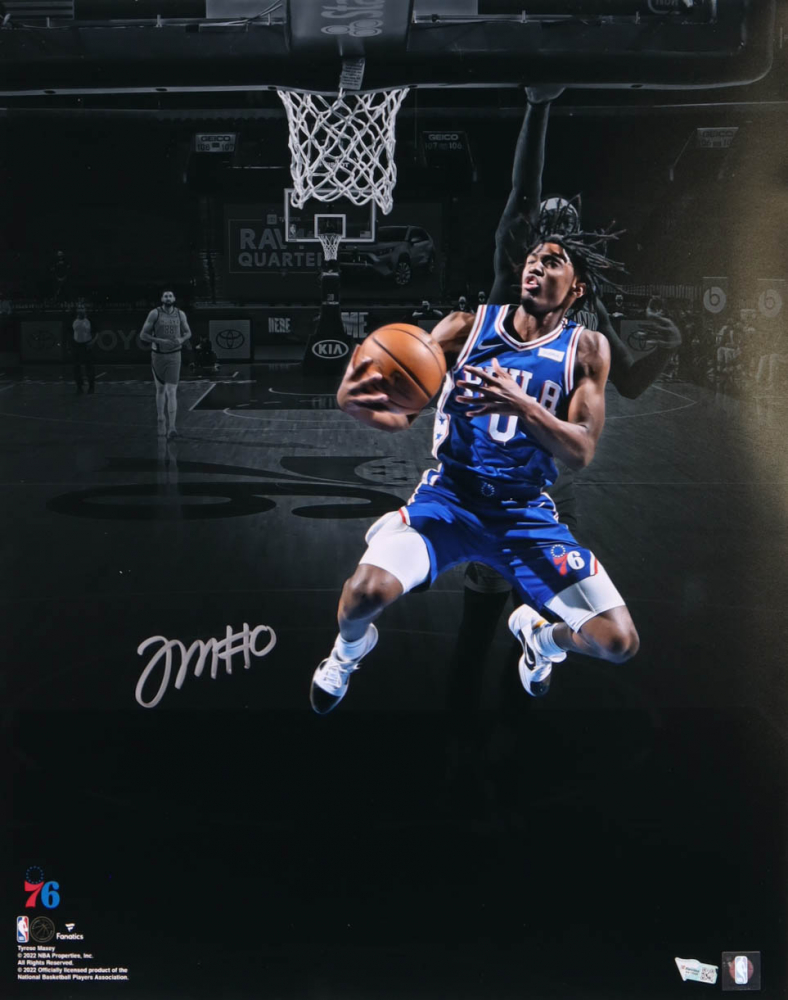 Tyrese Maxey Signed 76ers 16x20 Photo (Fanatics) | Pristine Auction