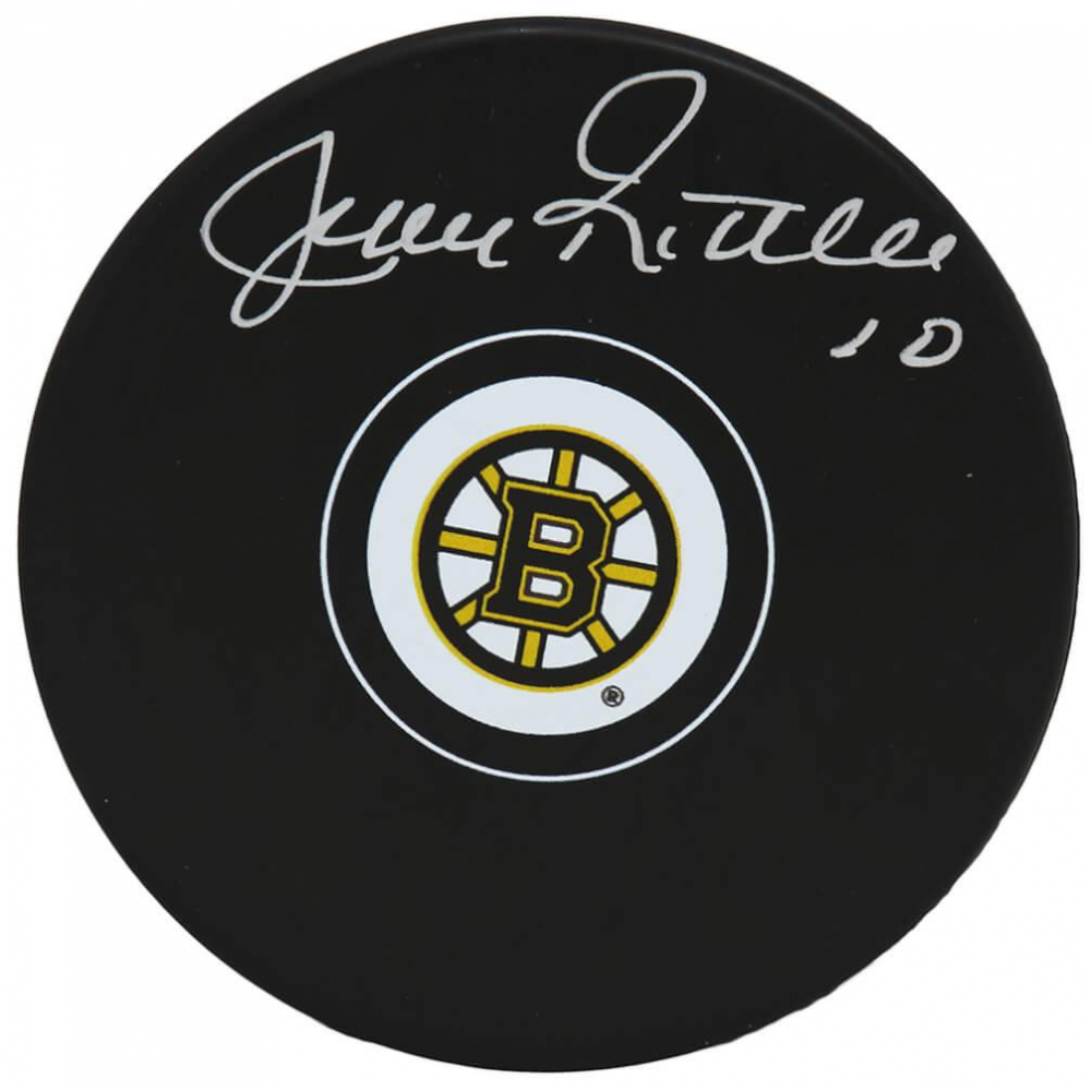 Jean Ratelle Signed Bruins Logo Hockey Puck (Schwartz) | Pristine Auction