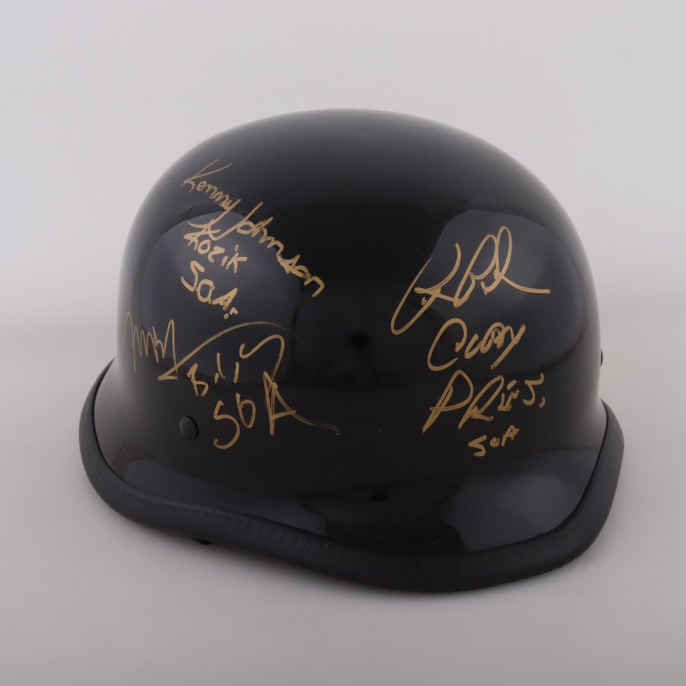 "Sons of Anarchy" Motorcycle Helmet Signed by (5) with Kim Coates, Ryan ...