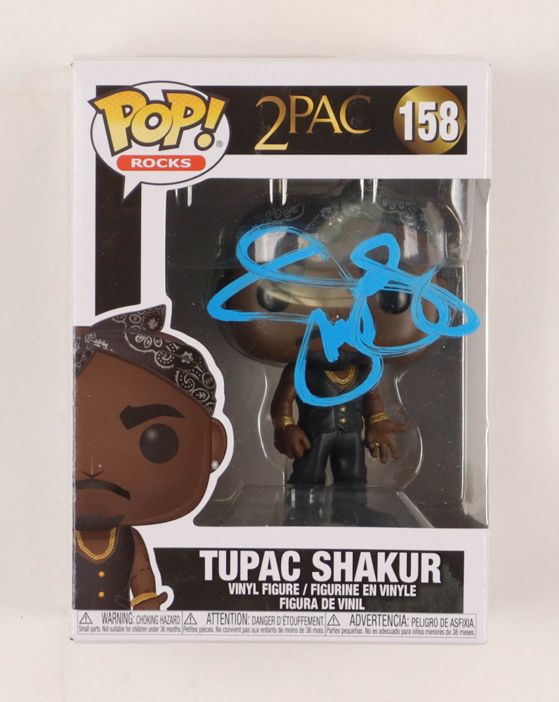 Snoop Dogg Signed 2Pac #158 Tupac Shakur Funko Pop! Rocks Vinyl Figure ...