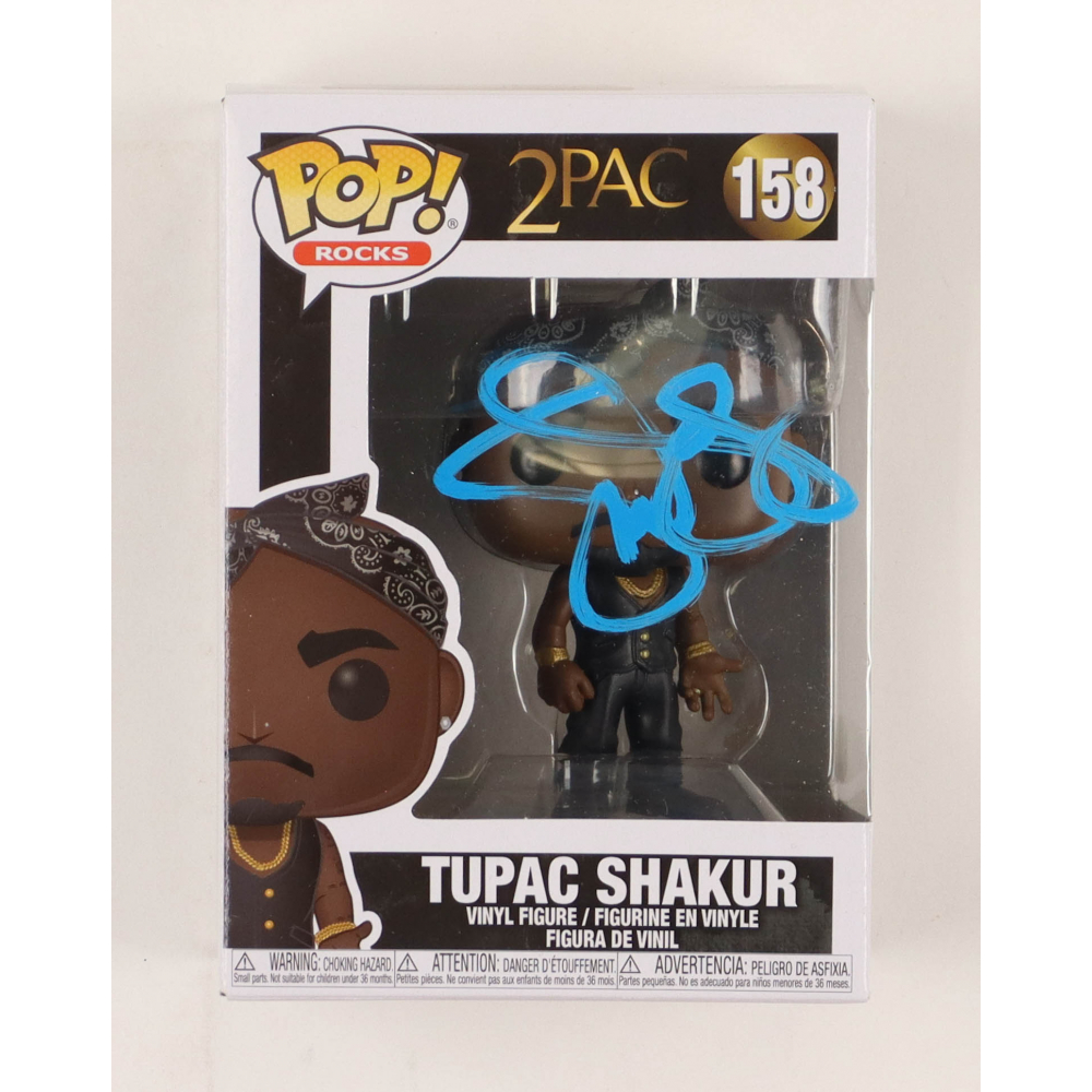 Snoop Dogg Signed 2Pac #158 Tupac Shakur Funko Pop! Rocks Vinyl Figure ...