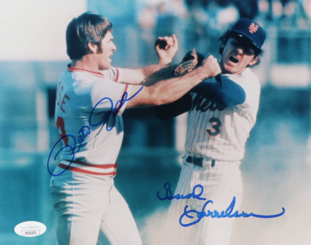 Pete Rose & Bud Harrelson Signed 8x10 Photo (JSA) | Pristine Auction