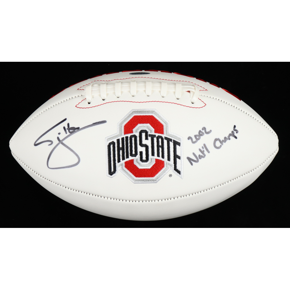 Craig Krenzel Signed Ohio State Buckeyes Logo Football Inscribed "2002 ...