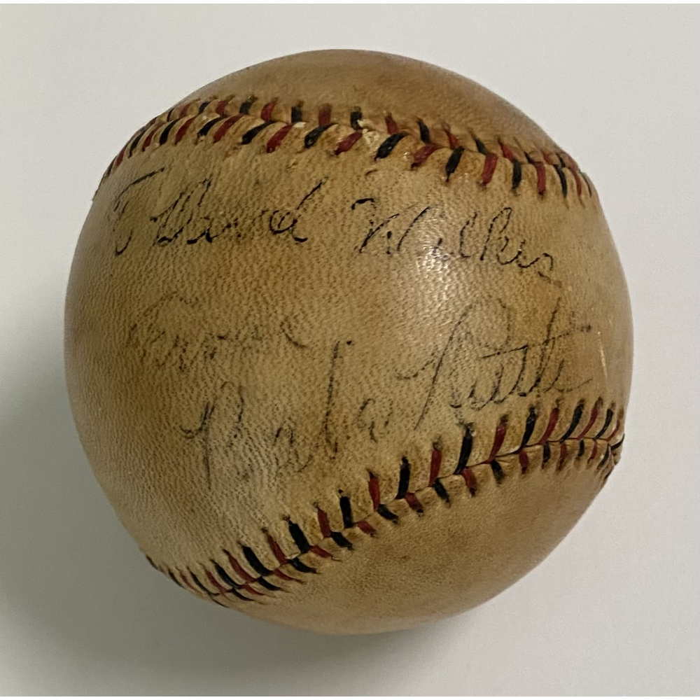 1920's Babe Ruth Signed Baseball Inscribed "From" (PSA) | Pristine Auction