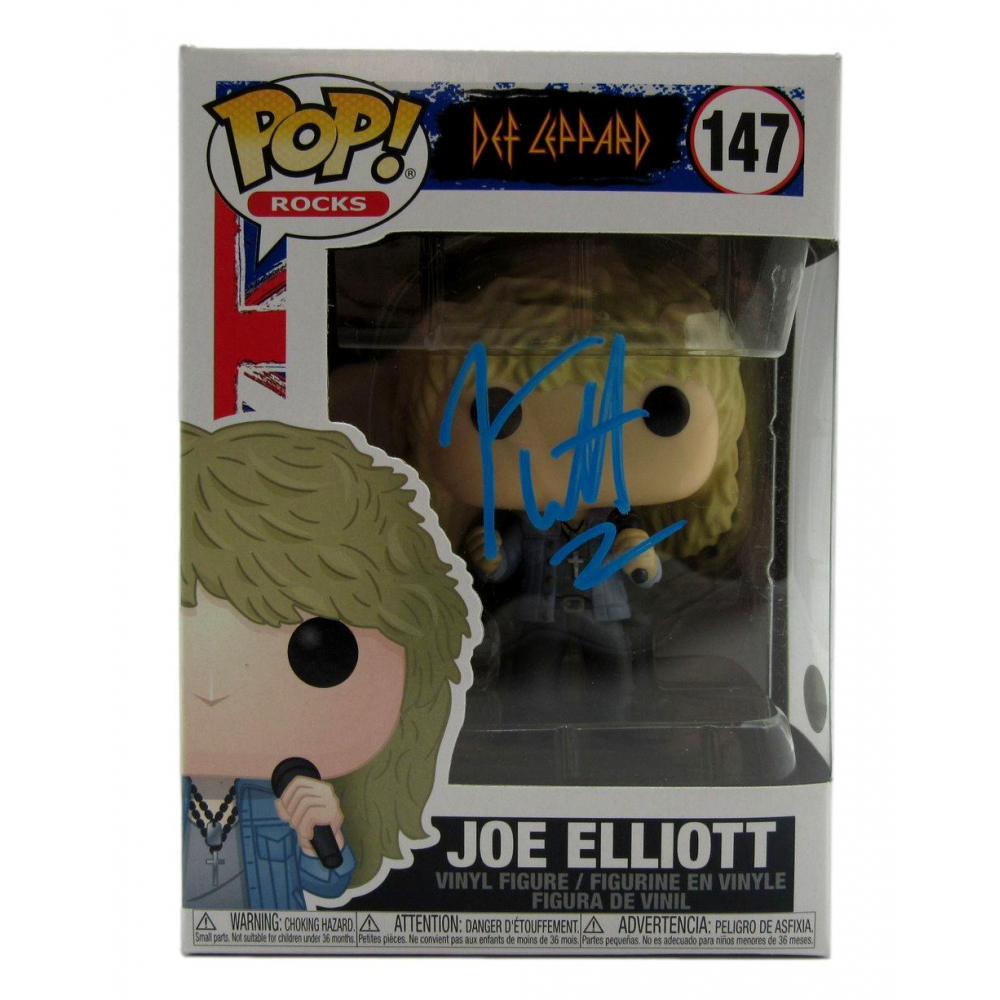 Joe Elliott Signed "Def Leppard" #147 Funko Pop! Vinyl Figure (JSA ...