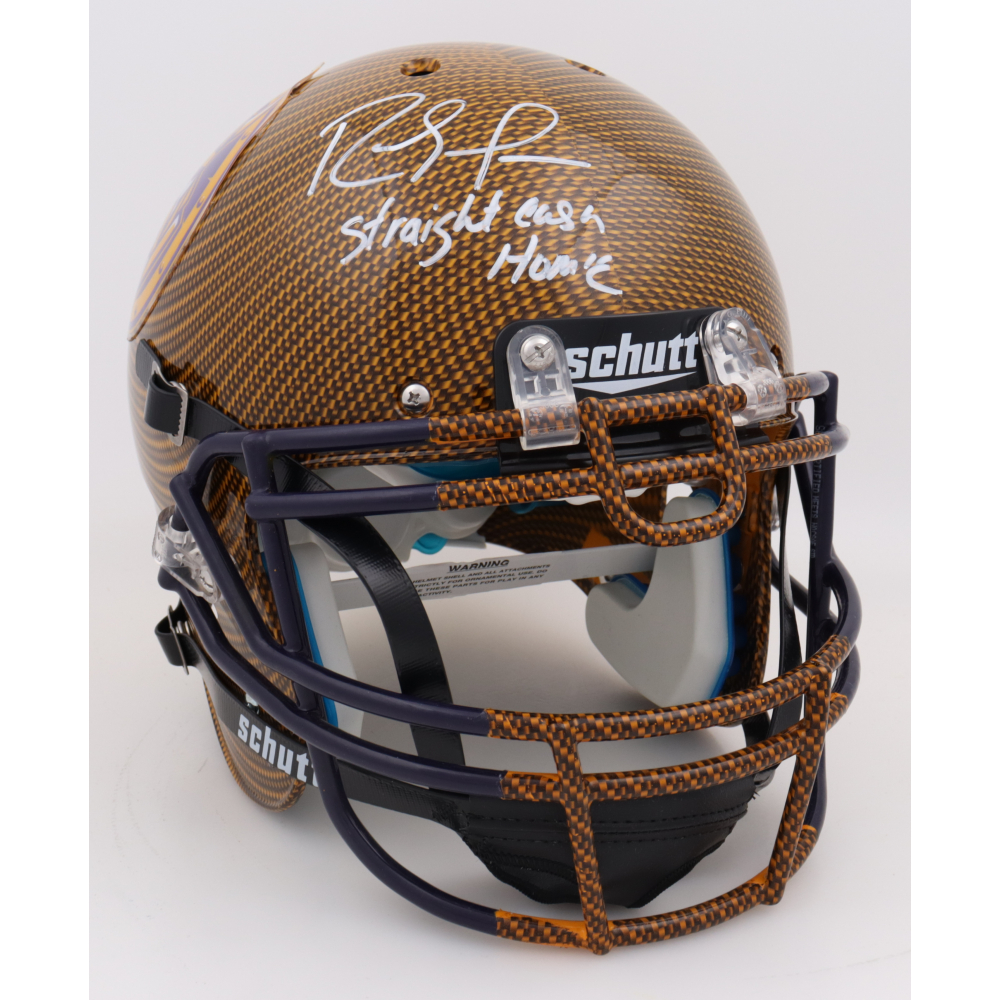 Randy Moss Signed Full-Size Authentic On-Field Hydro-Dipped Helmet ...