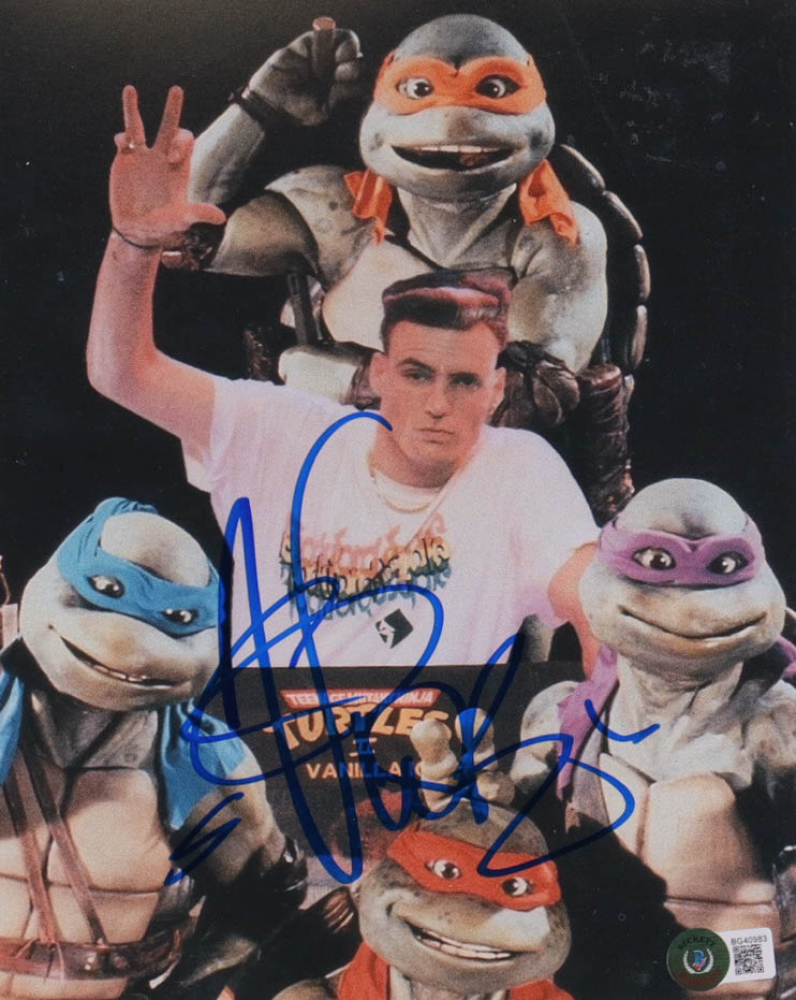Vanilla Ice Signed "Teenage Mutant Ninja Turtles II: The Secret of the ...