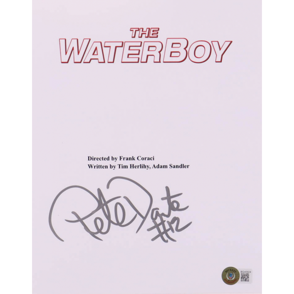 Peter Dante Signed "The Waterboy" 8x10 Photo (Beckett) | Pristine Auction