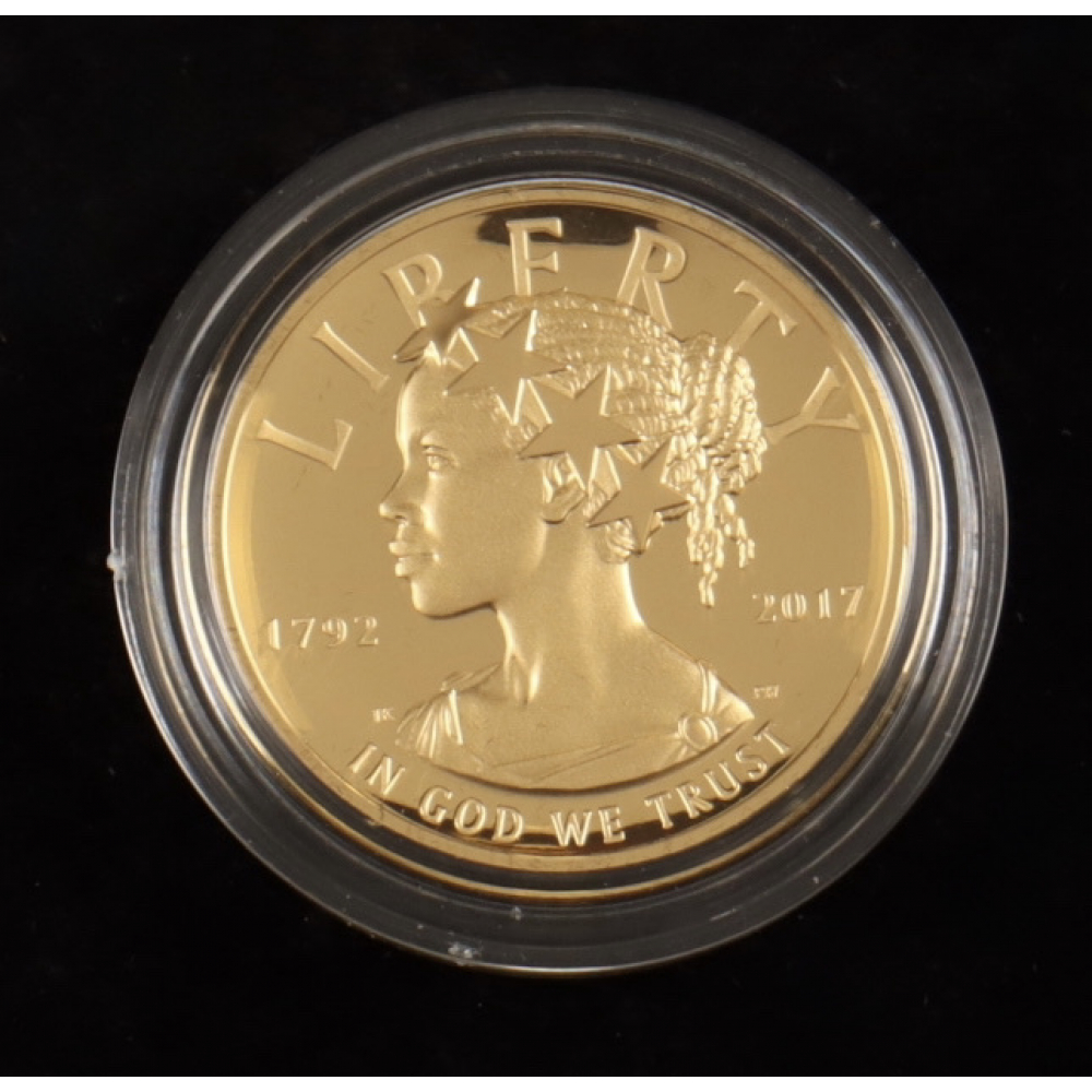 1 Oz .9999 Fine Gold 2017 American Liberty 225th Anniversary $100 Gold ...