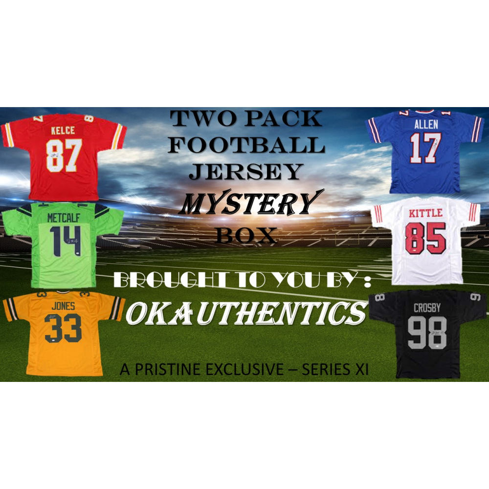OKAUTHENTICS Two Pack Football Jersey Mystery Box - Series XI ...