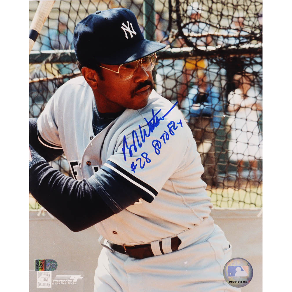 Bob Watson Signed Yankees 8x10 Photo Inscribed "80 To 82 Y" (AIV ...