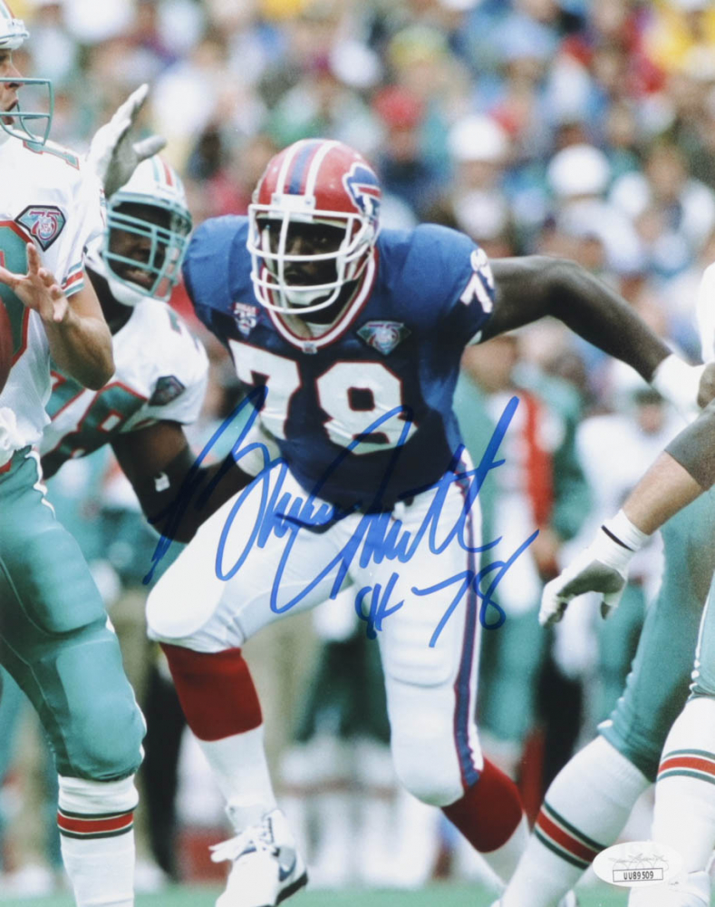 Bruce Smith Signed Bills 8x10 Photo (JSA) | Pristine Auction
