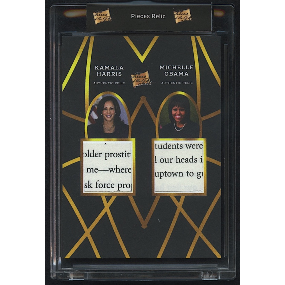 Michelle Obama / Kamala Harris 2022 Pieces of the Past Authentic Dual ...