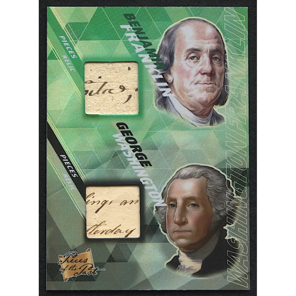 Benjamin Franklin / George Washington 2022 Pieces of the Past Authentic ...
