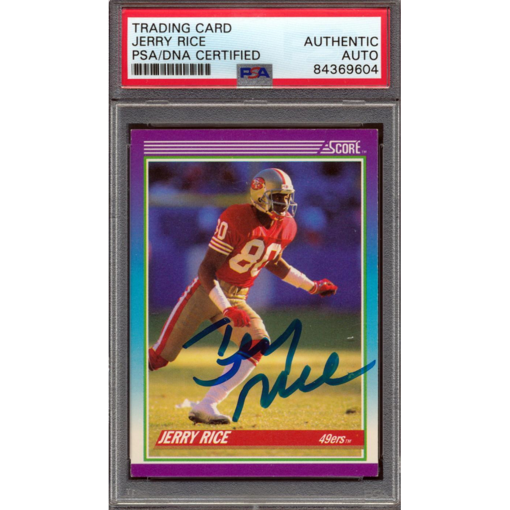Jerry Rice Signed 1990 Score #200 (PSA) | Pristine Auction