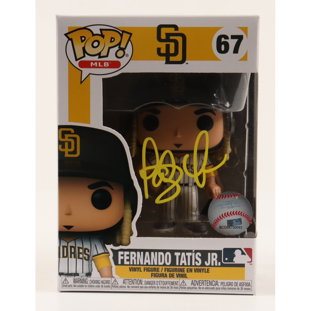 Fernando Tatis Jr. Signed Padres #67 Funko Pop! Vinyl Figure (Beckett ...